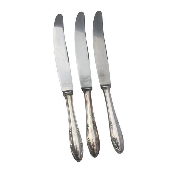 Wellner | Dining | 3 Vintage Wellner Germany Silverplate Dinner Knife ...